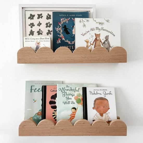 Scallop Shelf | Scalloped Wall Shelf - The Timber Line