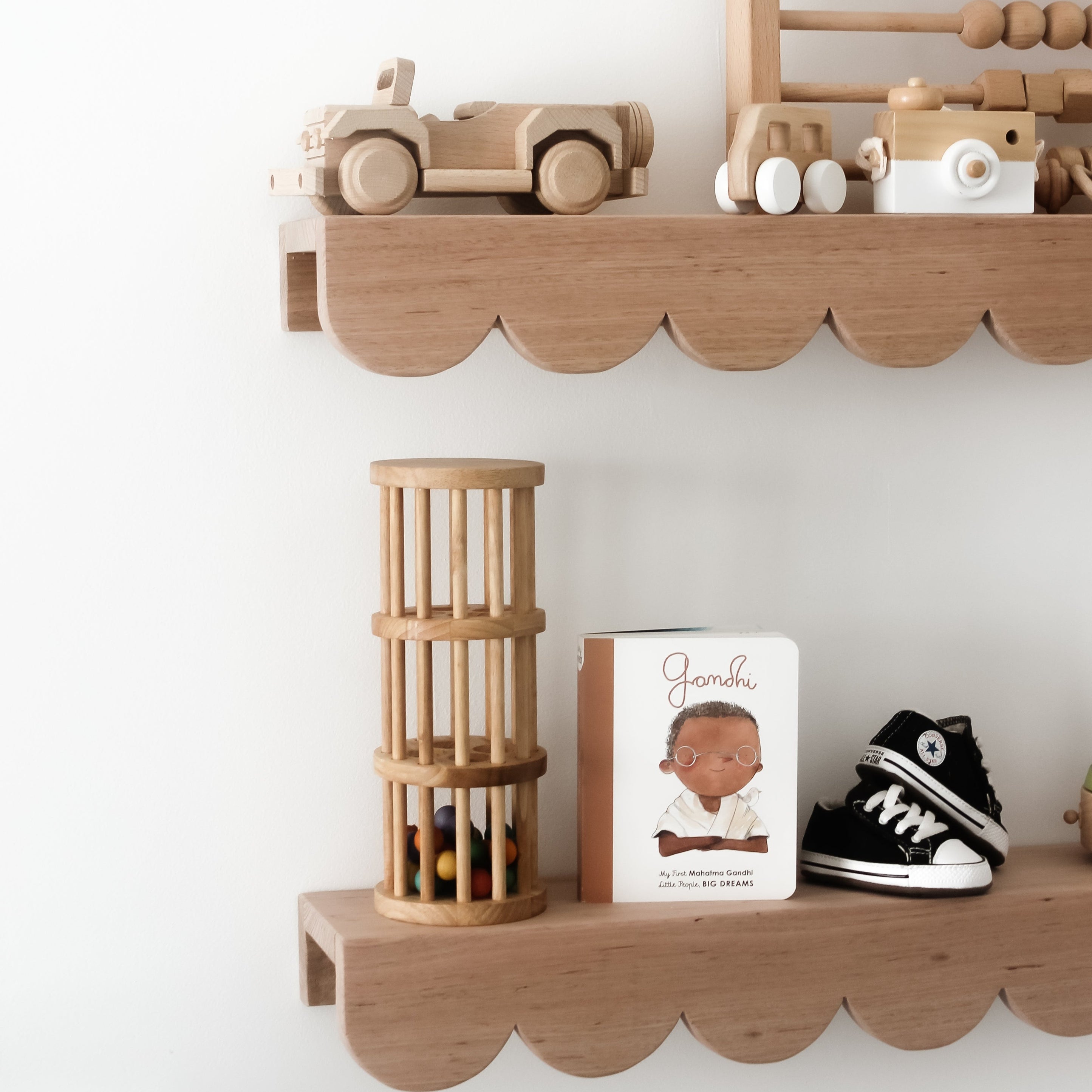 Scallop Shelf | Scalloped Wall Shelf - The Timber Line