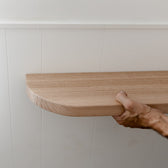 Curved Floating Shelf - Timber Wall Shelf - The Timber Line